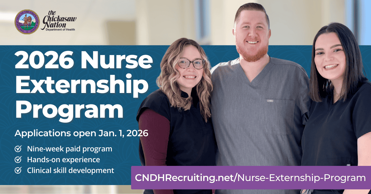 Nurse Externship Program | Chickasaw Nation Department of Health
